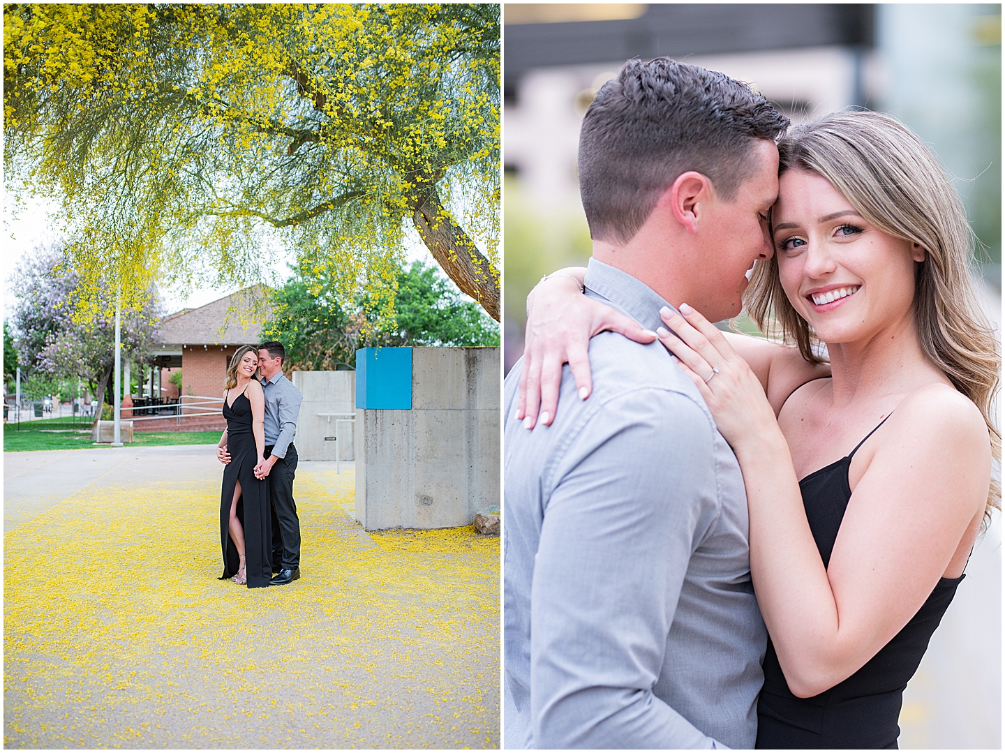 Downtown Phoenix Engagement Session | David + Alexis - KSL Wedding