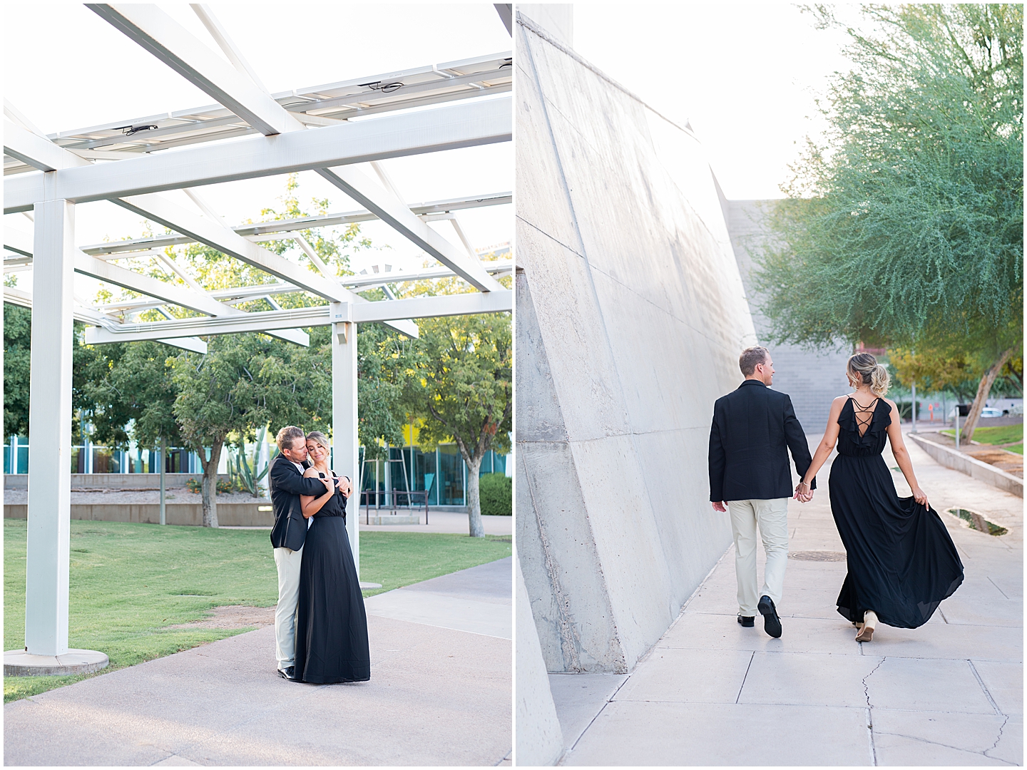 Downtown Phoenix Engagement Session | Shea + Sarah - KSL Wedding
